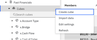 How to create a Cube in IBM Planning Analytics