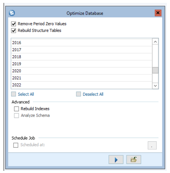 How to: Run an internal database optimise in IBM Cognos Controller - Aramar