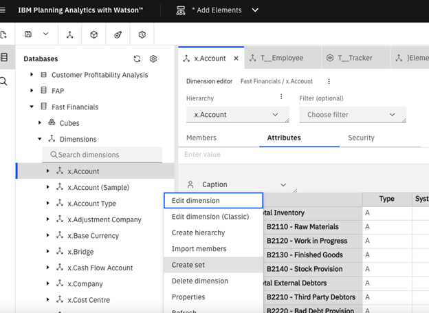 Working with Subsets in IBM Planning Analytics