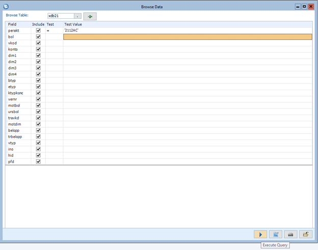Interrogate Backend SQL Table in Cognos | Aramar