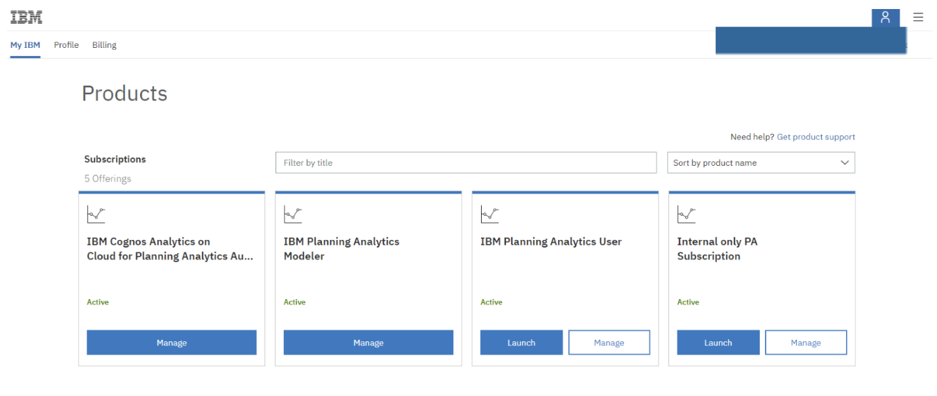 Manage IBM Planning Analytics licence usage | Aramar