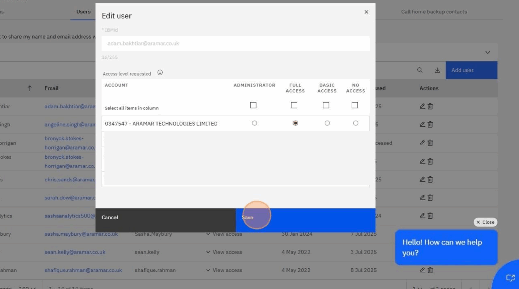 How to: Manage Users in IBM MySupport | Aramar